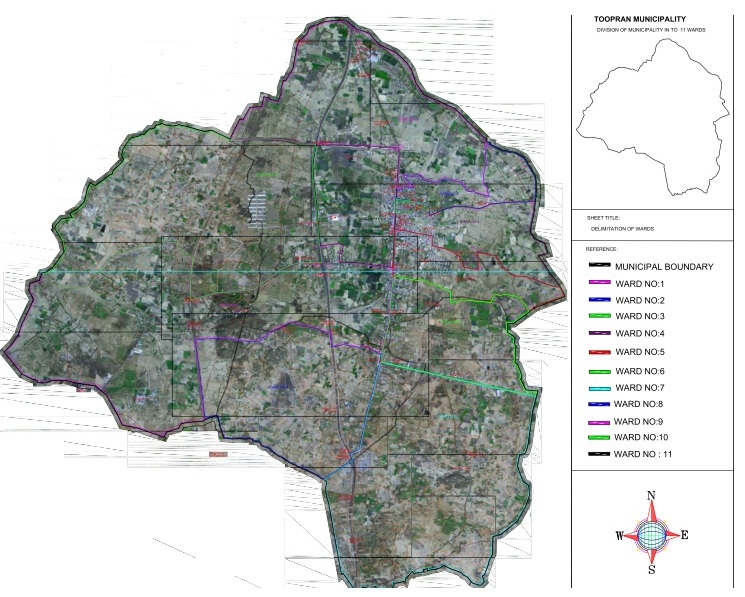 Toopran Municipality Town Map, Thoopran Municipality
